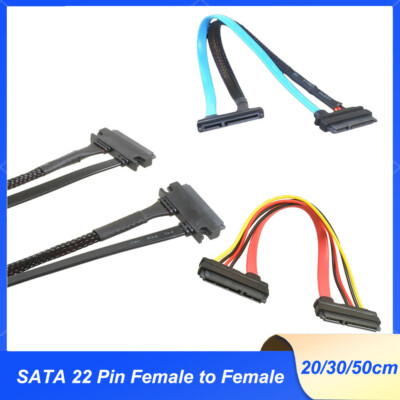 SATA 22 Pin Female to Female 2.5Inch Hard Disk Drive SSD Adapter ...