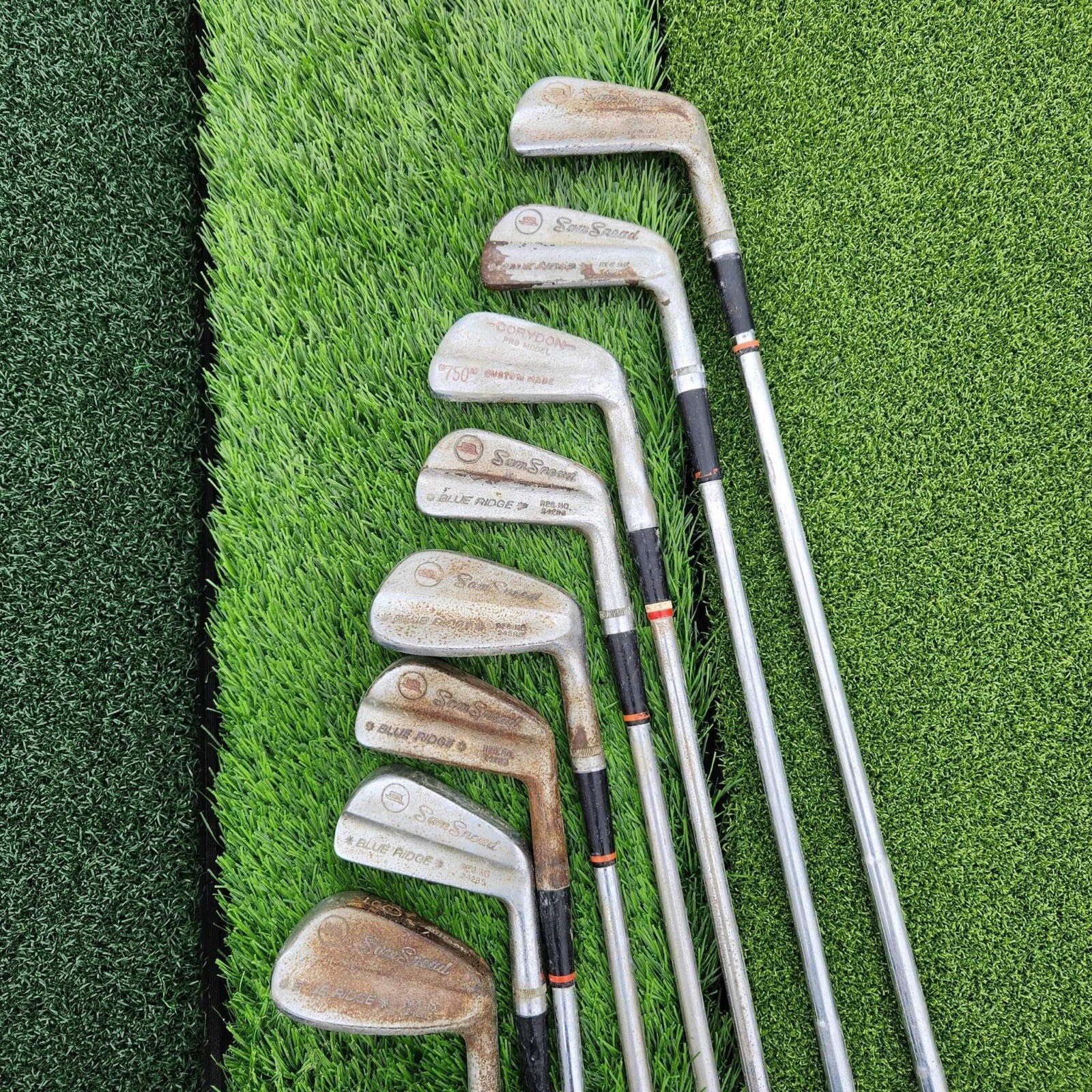 RARE Wilson Sam Snead Blue Ridge RH (12) Club Set (Woods 1,3,4,5 ...