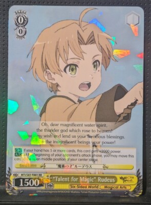 TALENT FOR MAGIC RUDEUS MTI/S83-E001 RR MUSHOKU TENSEI WEISS SCHWARZ ...