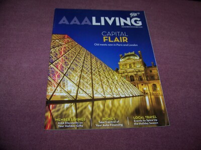 Paris and London AAA Living Magazine 2015 AAA Travel & Information | eBay