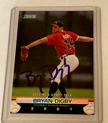 Bryan Digby 2001 SIGNED Autograph Stadium Club Draft Pick RC #163 ...