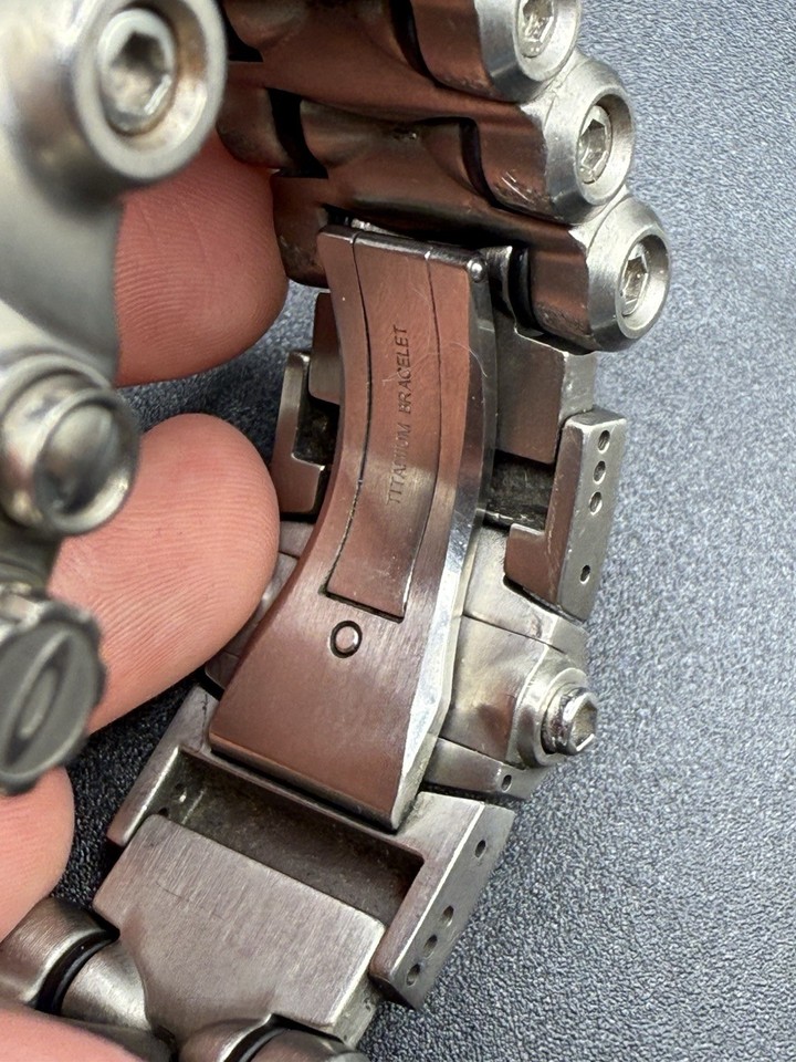 Oakley Minute Machine Titanium Black Dial Watch | eBay