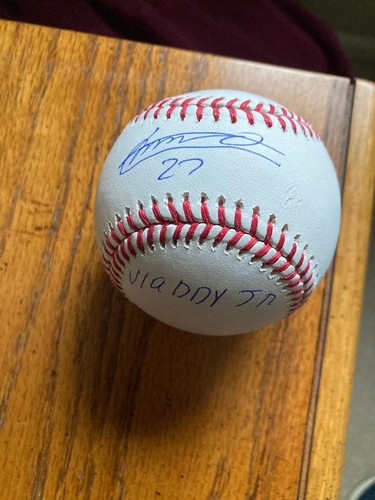 🔥Vladimir Guerrero Jr. 🔥"Vladdy Jr. 27” Signed MLB Baseball ~COA JSA ...