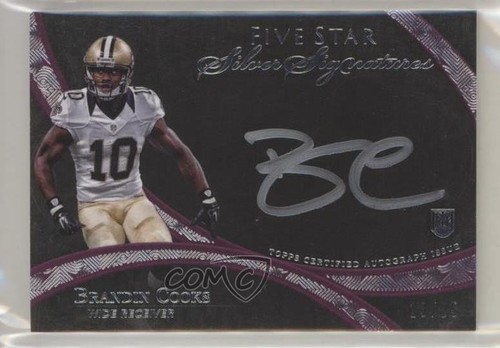 2014 Topps Five Star Silver Signatures Purple /25 Brandin Cooks Rookie ...