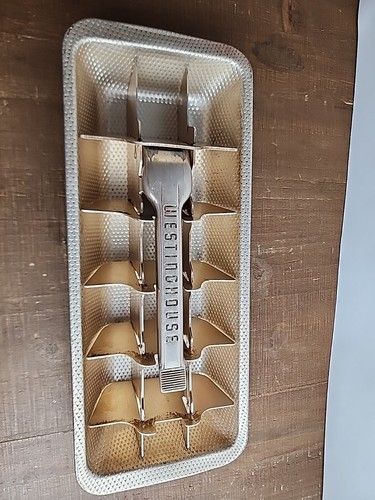 Vintage Westinghouse Ice Cube Tray Aluminum Makes 18 Cubes with Lift ...