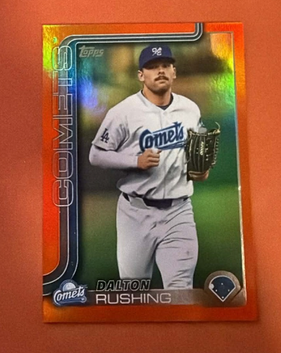 2025 Topps Pro Debut Dalton Rushing /25 Orange Foil Refractor Dodgers ...
