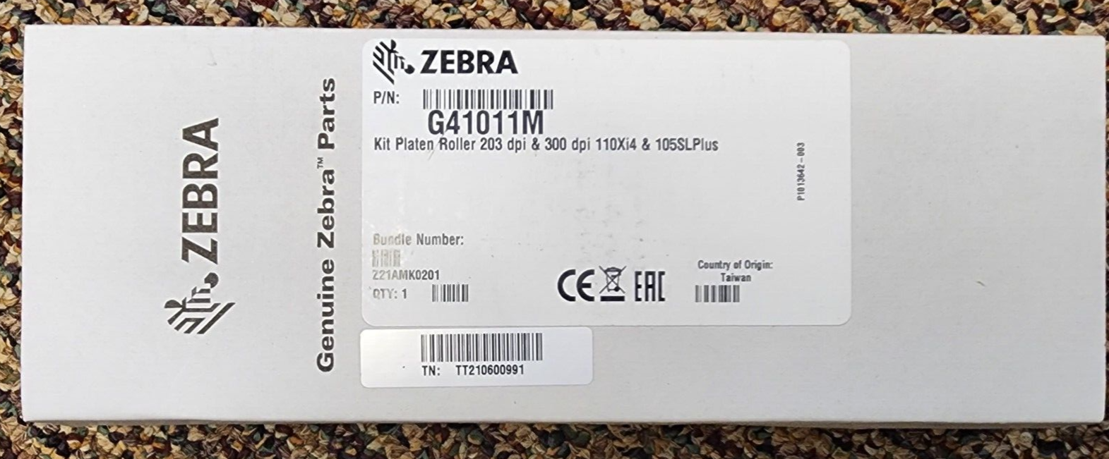 Zebra G41011M 200dpi/300dpi Platen Roller Kit for sale online | eBay