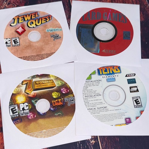 VTG Jewel Quest 7 Wonders Tetris Cards PC CD-ROM Computer Video Games ...