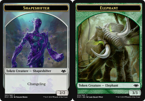 Shapeshifter/Elephant Token Modern Horizons -NM- Magic the Gathering ...