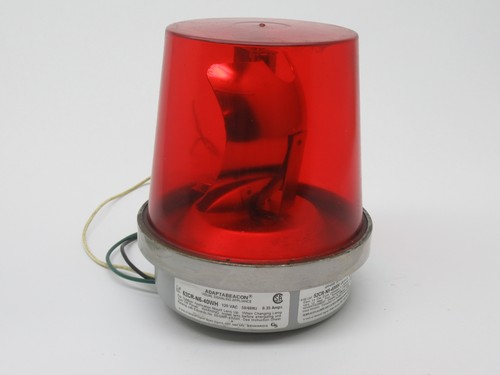Edwards Signaling 52CR-N5-40WH AdaptaBeacon Red Rotating Light 120VAC ...