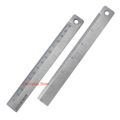 TC4 Titanium Alloy Double-sided Straight Ruler Measuring Marking Scale ...