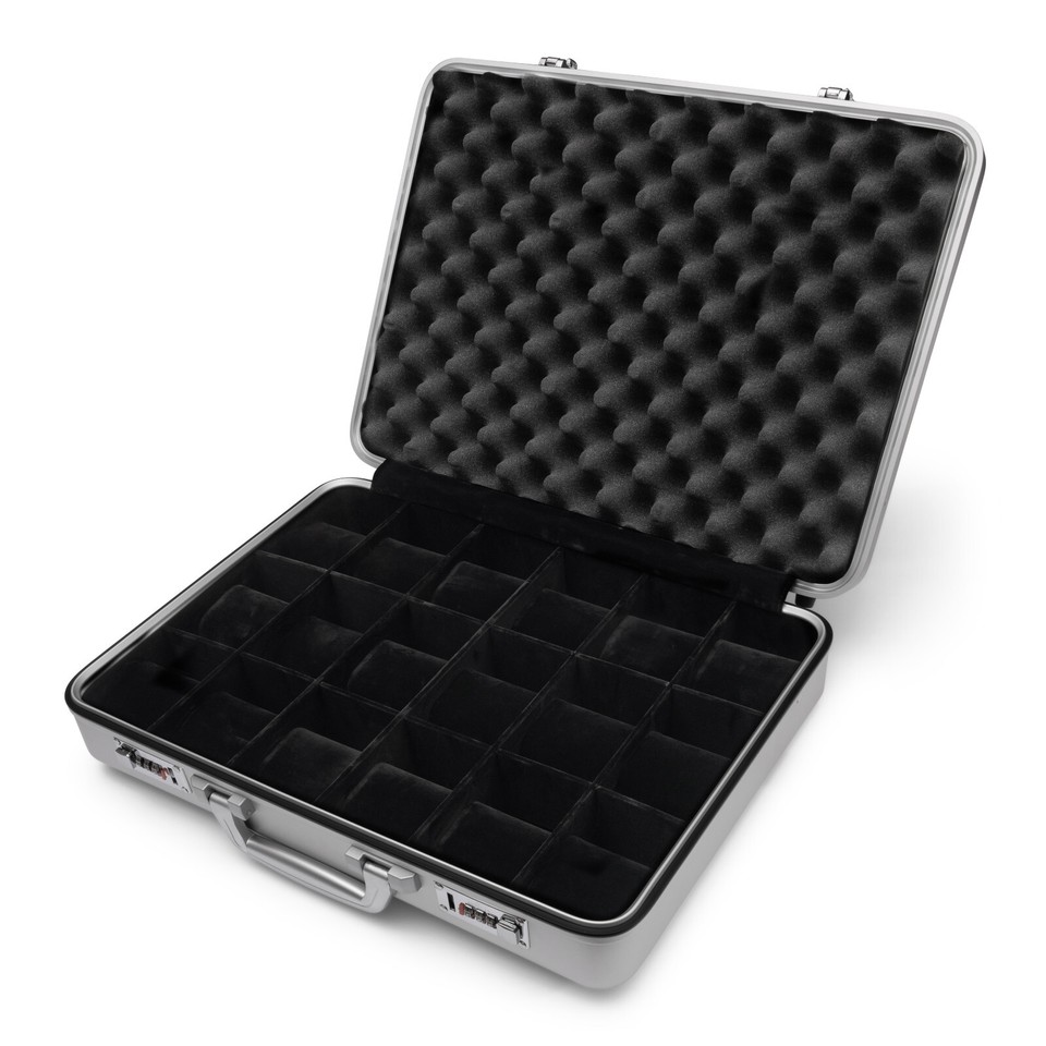 Invicta 18 Slot Aluminum Watch Briefcase Silver With Locks Brand New | eBay