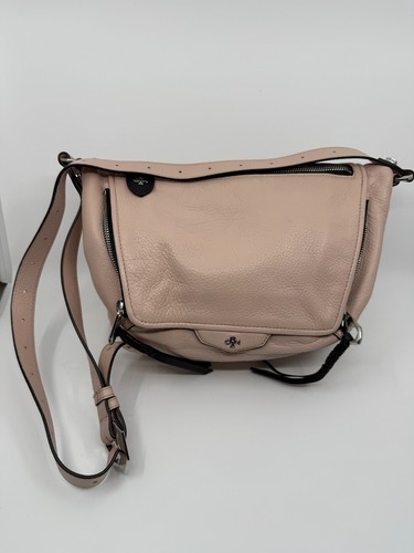 Or Yany Womens Pink Leather Adjustable Crossbody Handbag Size Medium ...