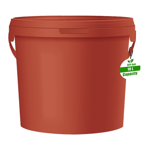 10L Eimer mit Deckel 10 Liter Leereimer Rot lebensmittelecht Premium PP | eBay.de