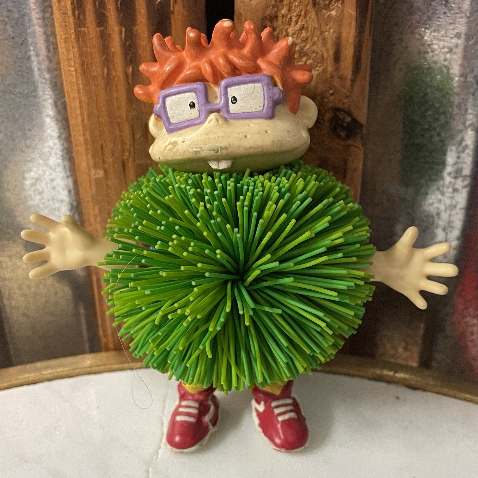 Vintage 1999 ~ Nickelodeon Rugrats ~ CHUCKY ~ 3.5" ~ Koosh Ball Toy ...