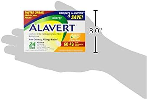 Alavert 24 Hour Citrus Burst Allergy Treatment Tablet - 60 Count for ...