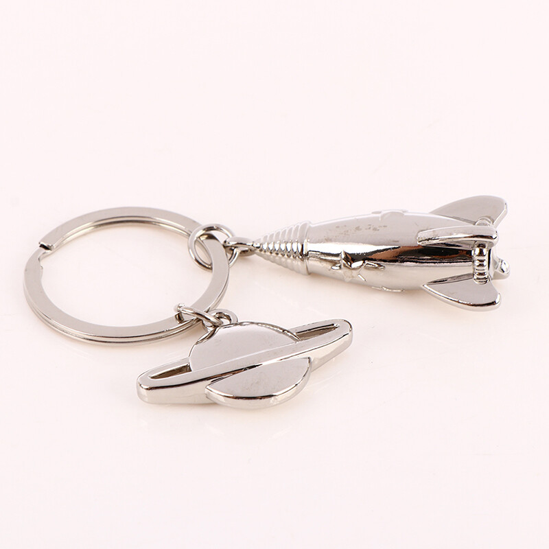 Metal Rocket Keychain Men Dream Planet Spaceship Key Chain Space ...