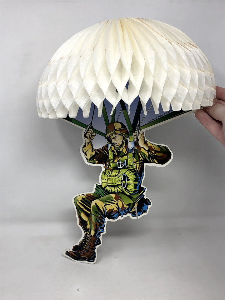 Rare Parachute GI Joe 1998 Cardboard Cut Out Fan Hasbro Contempo | eBay