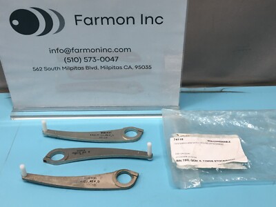 LOT OF 3 ASML 38464-02 CENTERING ARM WITH GROUND ATTACHMENT DEVICE ...