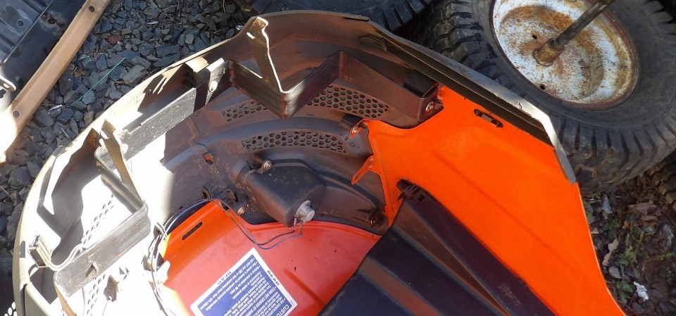 husqvarna riding lawn mower hood read description | eBay