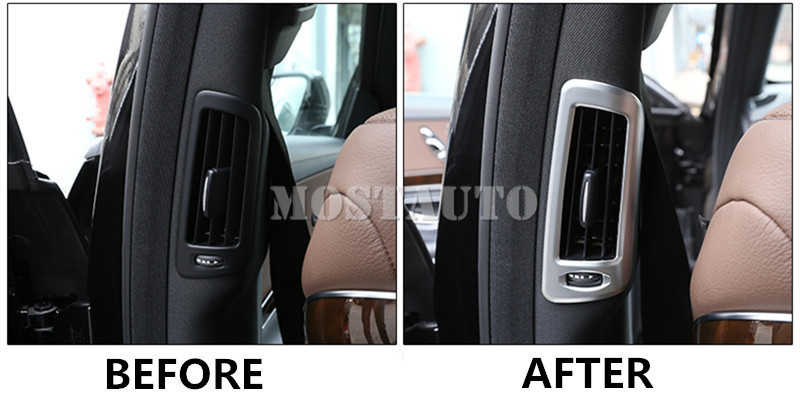 For Benz S Class W222 Interior Rear Pillar Air Vent Outlet Cover 2pcs ...