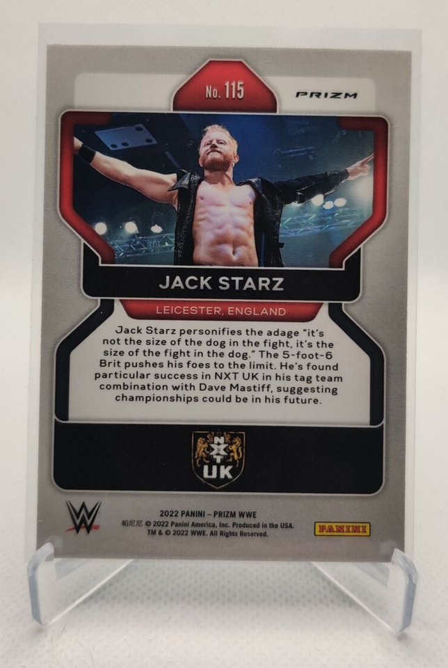 2022 Prizm WWE Green #115 Jack Starz Rookie RC Wrestling card | eBay