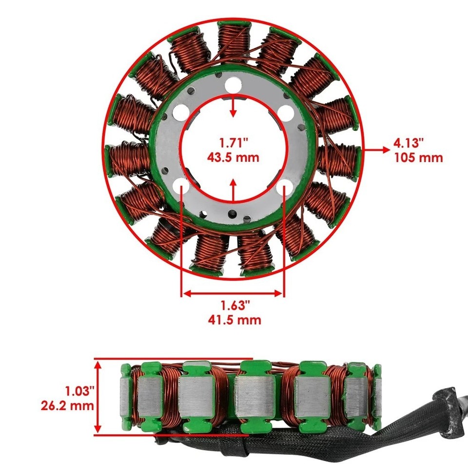 Stator & Gasket for Kawasaki Ninja ZX 6R ZX-6R ZX 600R ZX600R 2009-2012 ...