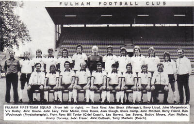 FULHAM FOOTBALL TEAM PHOTO>1975-76 SEASON | eBay UK