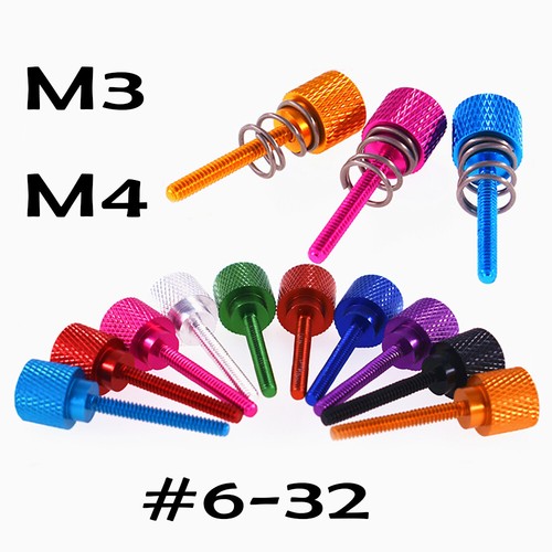 M3 M4 # 6-32 Color High Head Knurled Spring Buffered Shock Absorbing ...