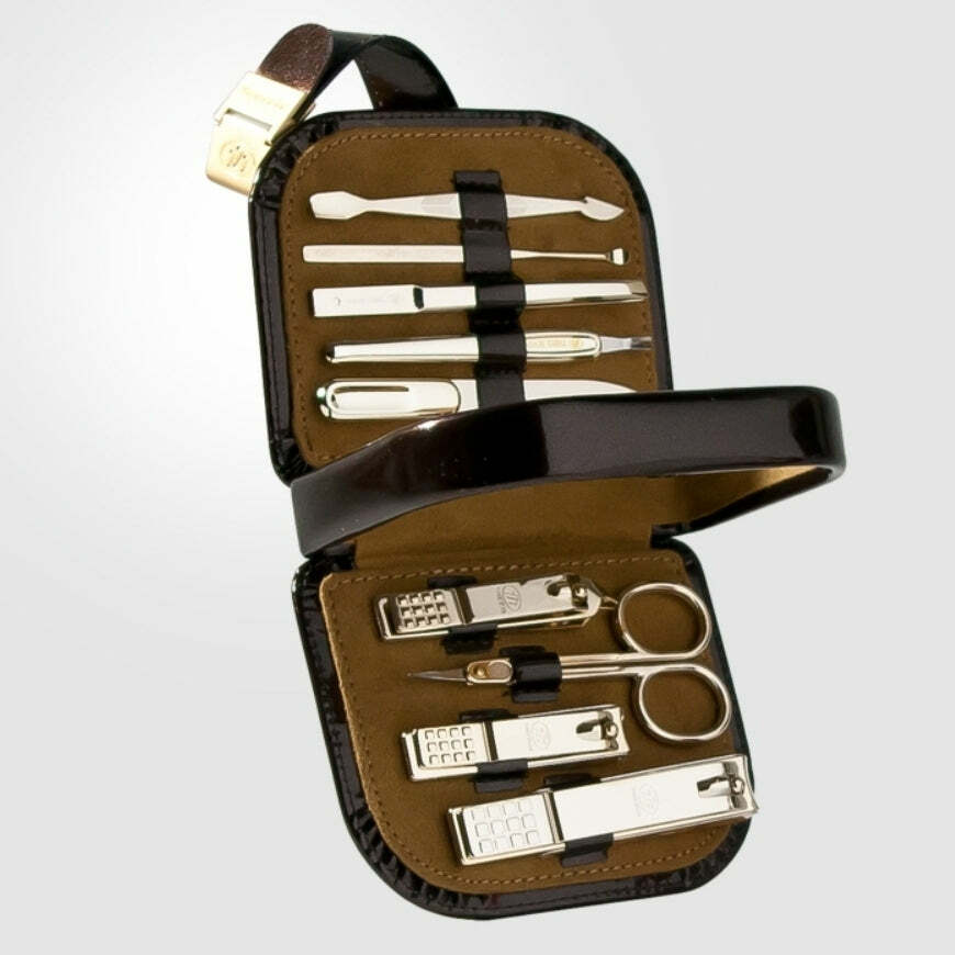 777 Three Seven Gold Nail Clippers 9 Pieces Beauty Set TS-8010G Made in ...
