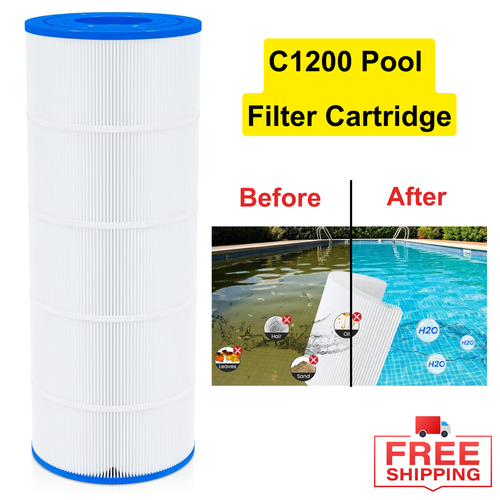 C1200 Pool Filter Cartridge Replacement, 120 Sq. Ft, High Efficiency ...