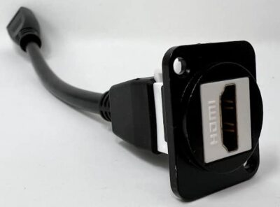 HD D Series Chassis Panel Mount Connector Pass Through Solderless ...