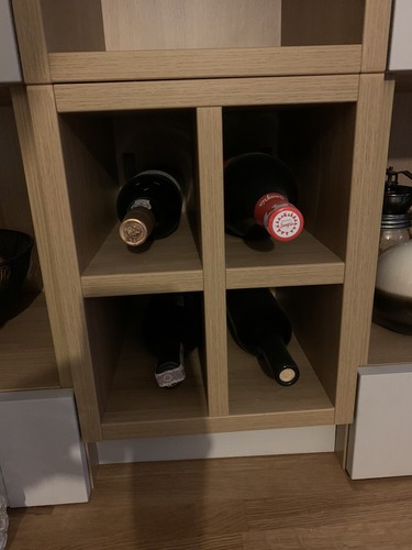 wren kitchens builtin wine rack | eBay UK