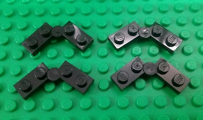 *NEW* Lego Black Swivel Flat Interlocking Hinges Swivel Bricks Plate 4 ...