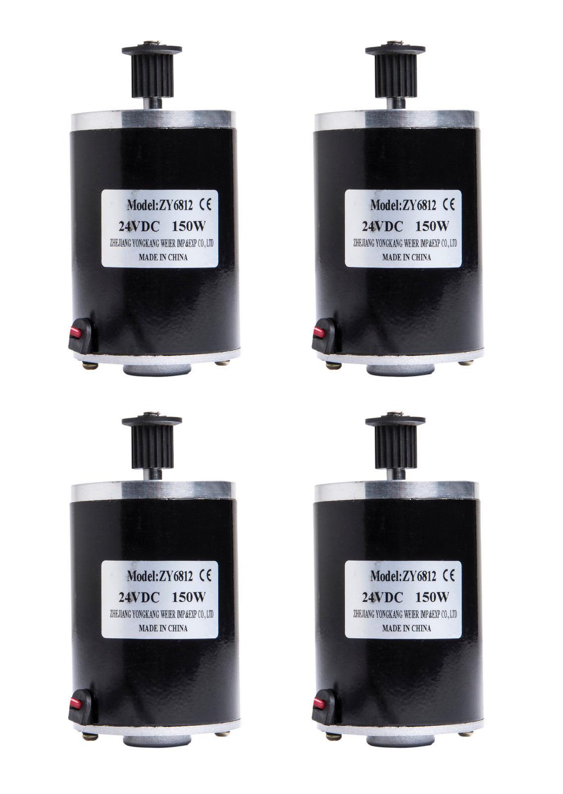 4x Electric Motor 135W 150W for Razor Scooter E100 (3M Belt Drive ...