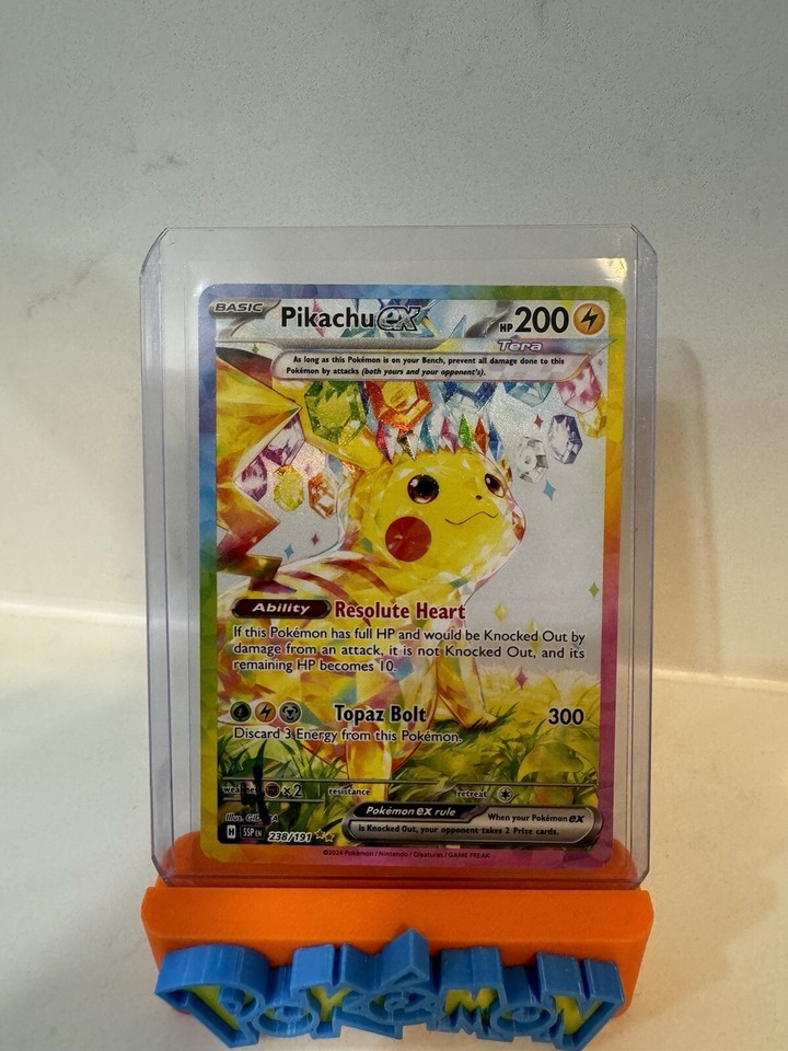 Pikachu ex Surging Sparks Special Illustration Rare #238/191. Brand New ...