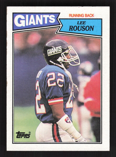 1987 Topps Lee Rouson #13 New York Giants | eBay