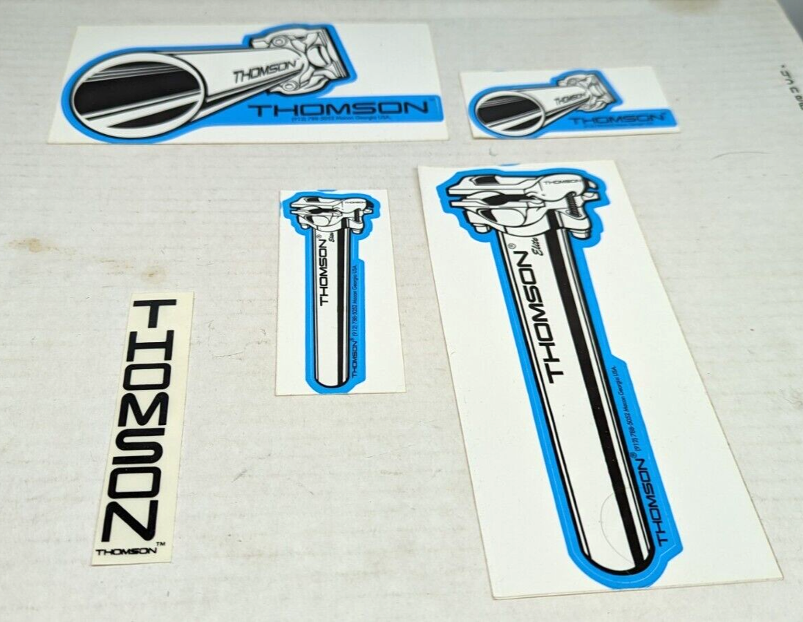 Vintage Thomson 5 bicycle decal/sticker set NOS | eBay