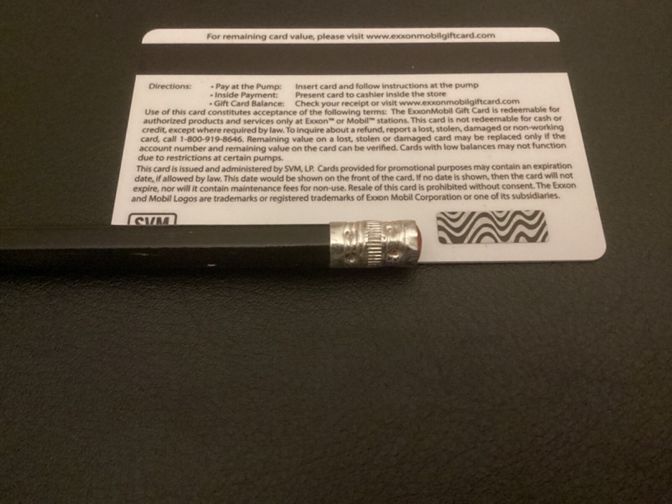 Exxon/Mobil Gasoline $25 Gift Card Ships Via USPS (0.73c) | eBay