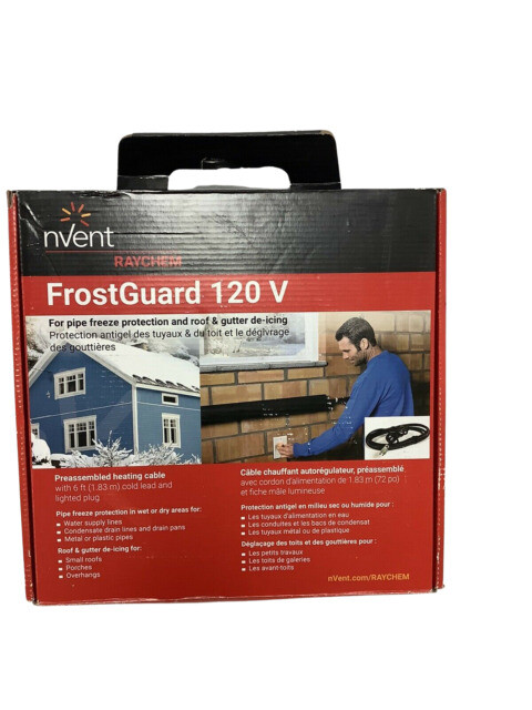 Raychem FG1-100P Pipe Freeze Protection and Roof De-Icing Cables 100 Ft ...