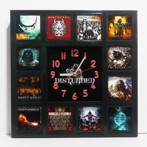 Disturbed Wall Clock Rock Band Album LP CD Cover Replica Art | eBay