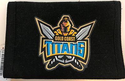 GOLD COAST TITANS NRL FABRIC SPORTS WALLET WITH COIN SECTION | eBay ...