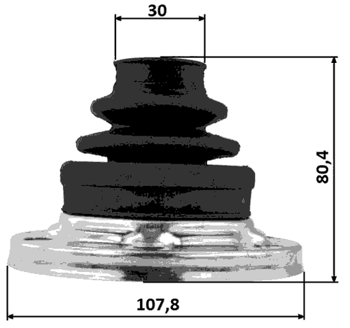 1615-G463SA Febest DRIVE SHAFT CV JOINT BOOT A4634100602, 4634110097 ...