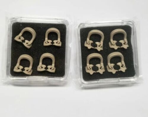 4 Boxes 16Pcs Dental Resin Soft Clamp Universal Rubber Dam Barrier ...