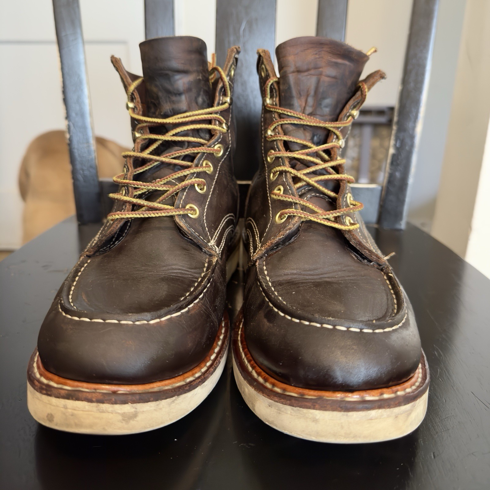 Whites Perry Select 6” Leather MOC TOE Boots Size 7.5D Handmade in USA ...