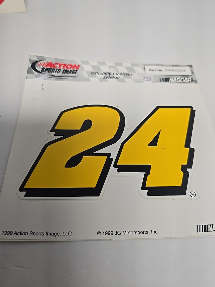 Vintage 1999 NASCAR 7 Pc Lot Window Clings Stickers Gordon 24 Martin 6 ...