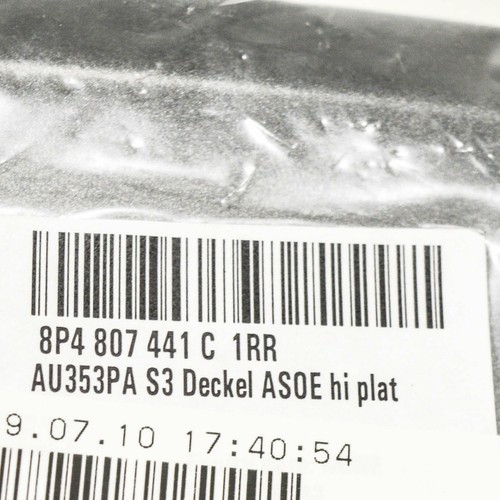 NEW AUDI A3 8V REAR BUMPER TOW HOOK EYE COVER 8P4807441C1RR 8P4-807-441 ...