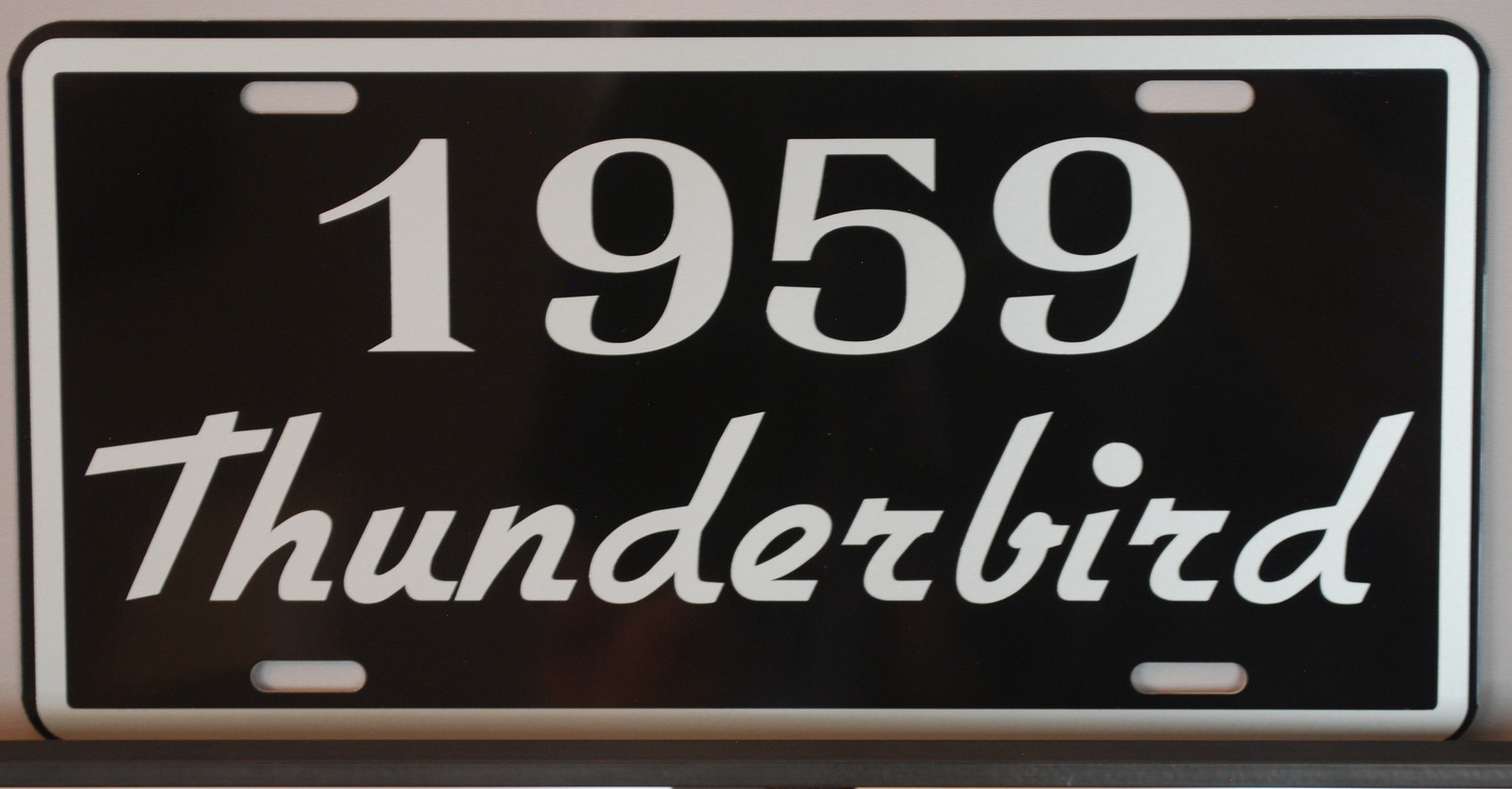 METAL LICENSE PLATE 1959 59 THUNDERBIRD T-BIRD 352 FORD CONVERTIBLE ...