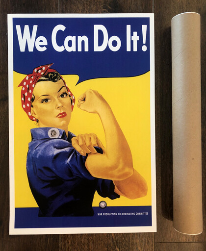 We Can Do It Poster, Rosie the Riveter, Strength, Women, WW2 | eBay