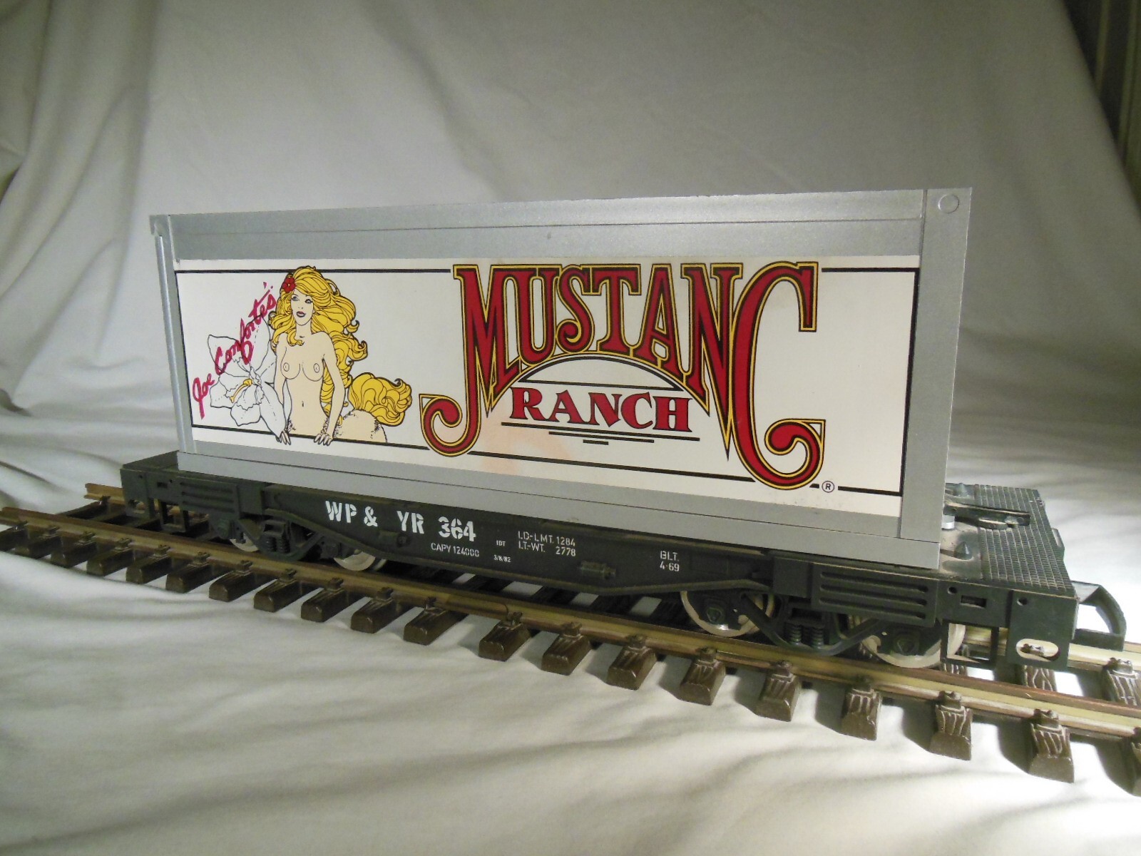 LGB Flatcar Mustang Ranch Container custom G Scale | eBay